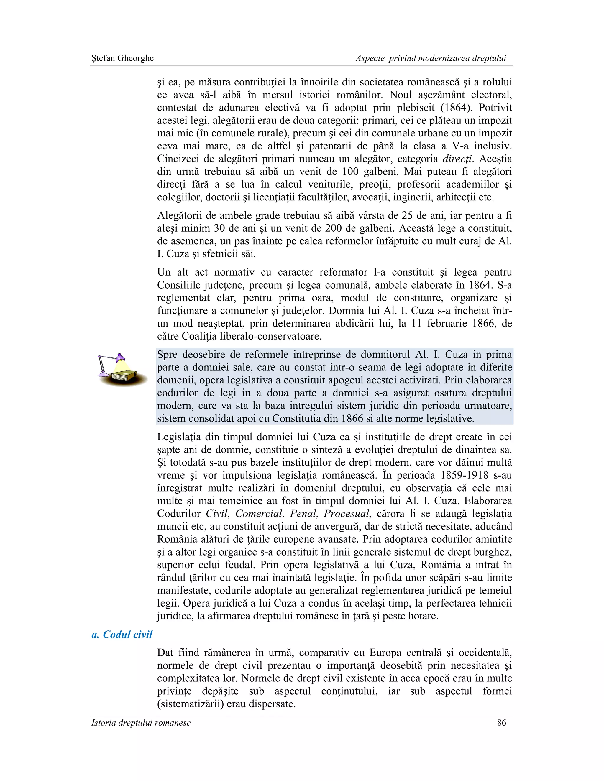 Istoria dreptului romanesc unitatea iii | PDF