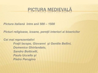 Istoria picturii | PPTX