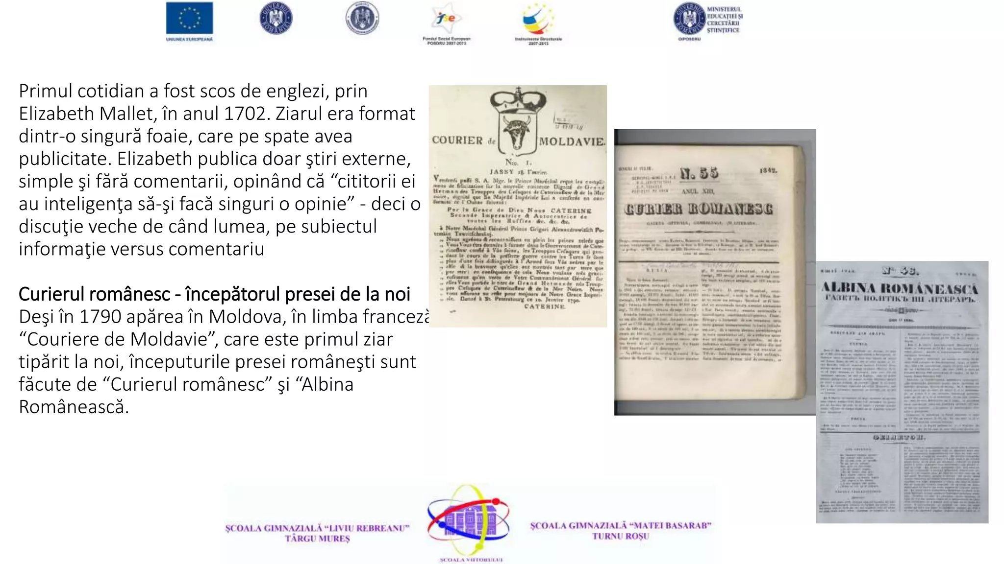 Istoria presei (ziare,reviste, carti) | PPTX