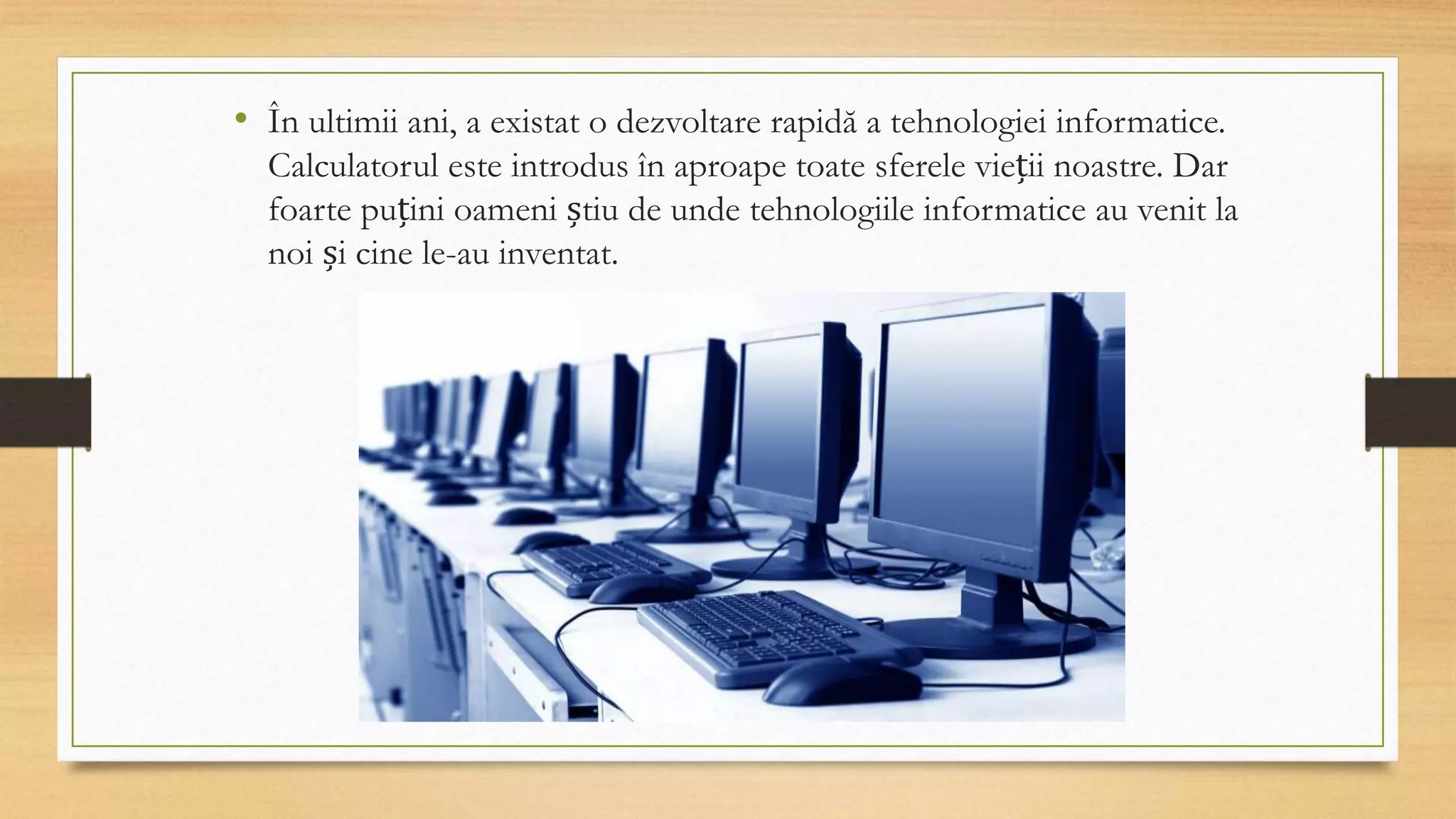 Istoria primului calculator | PPTX