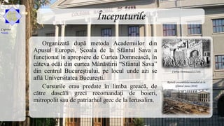 Colegiul Naţional Sfântul Sava - Istoric | PPS