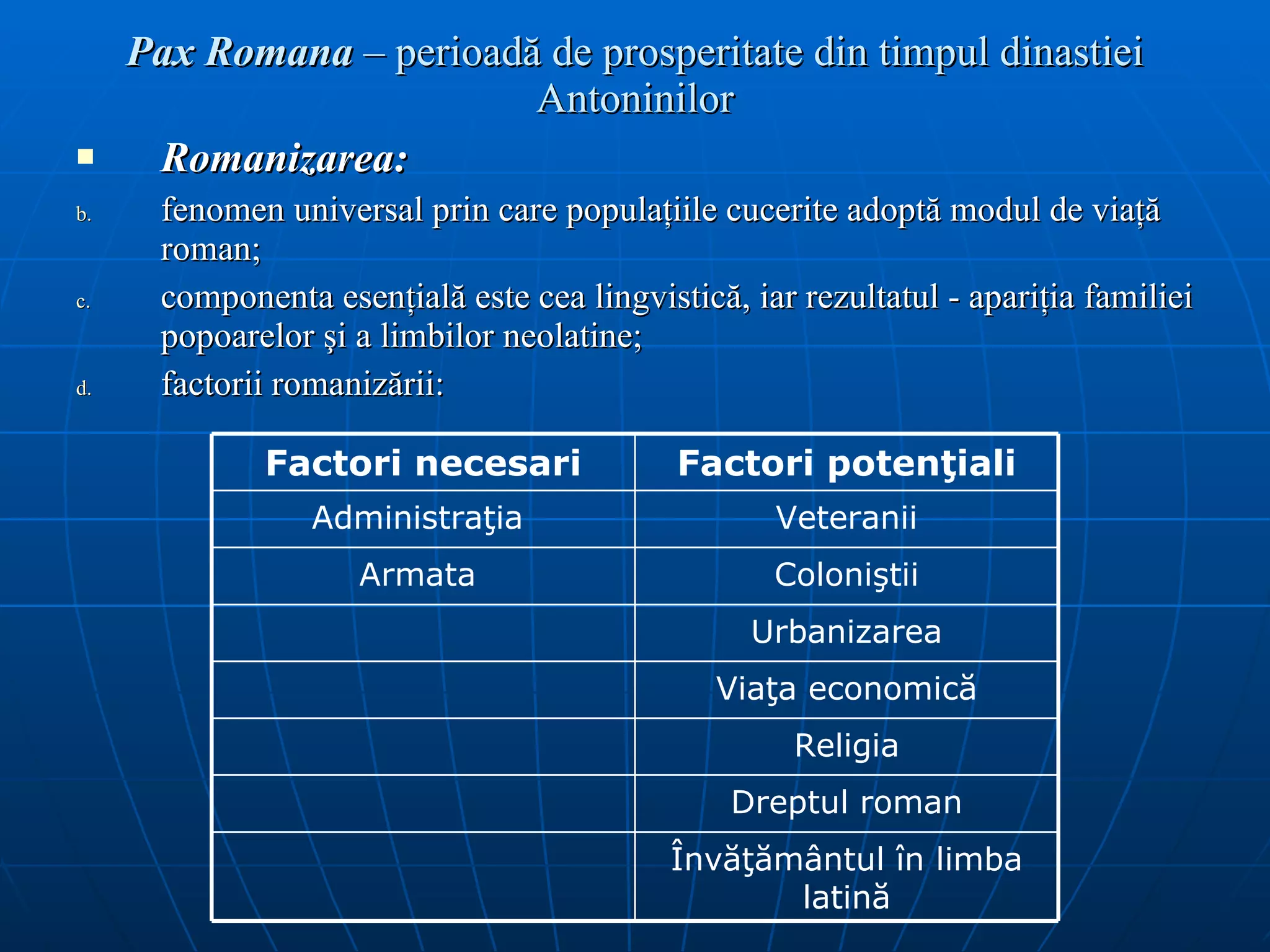 Istorie Principatul Si Dominatul | PPT
