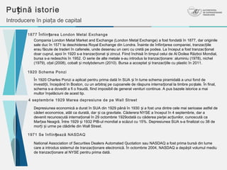 Istoric Piata de Capital | PPT