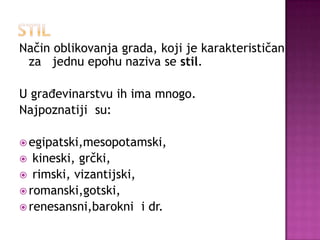 Istorija arhitekture | PPSX