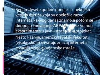 Istorija interneta | PPT