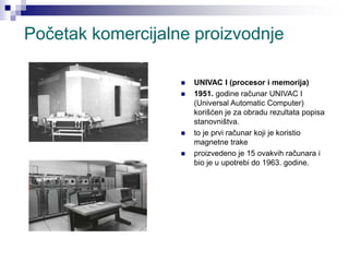 Istorijat razvoja računara | PPT