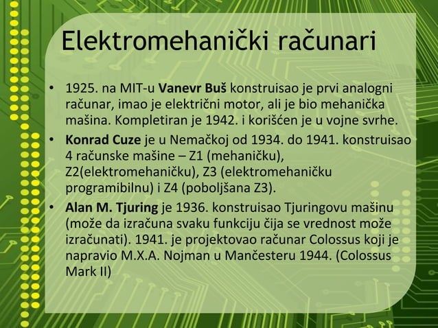 Istorijat razvoja računara | PPT