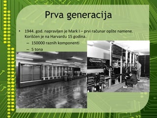 Istorijat razvoja računara | PPT