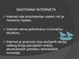 Istorijski razvoj interneta | PPS