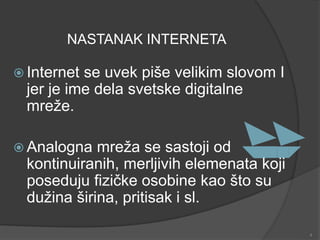 Istorijski razvoj interneta | PPS