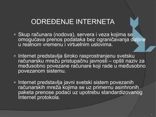 Istorijski razvoj interneta | PPS