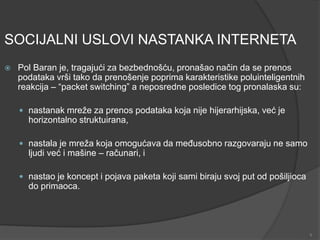 Istorijski razvoj interneta | PPS
