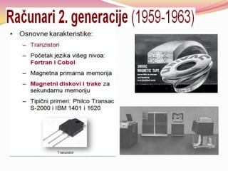 Istorijski razvoj računara | PPTX