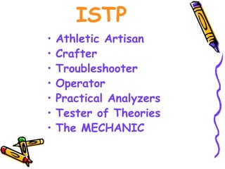 ISTP-The MECHANIC.ppt