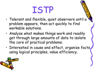 ISTP-The MECHANIC.ppt