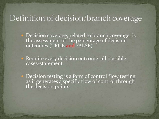 Test design techniques: Structured and Experienced-based techniques