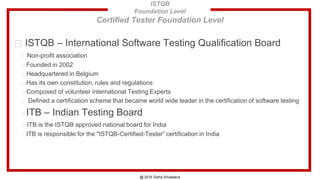ISTQB CTFL Series - Overview | PDF