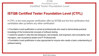 ISTQB CTFL Series - Overview | PDF