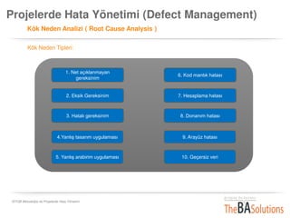 ISTQB PROJELERDE HATA YÖNETİMİ | PPT
