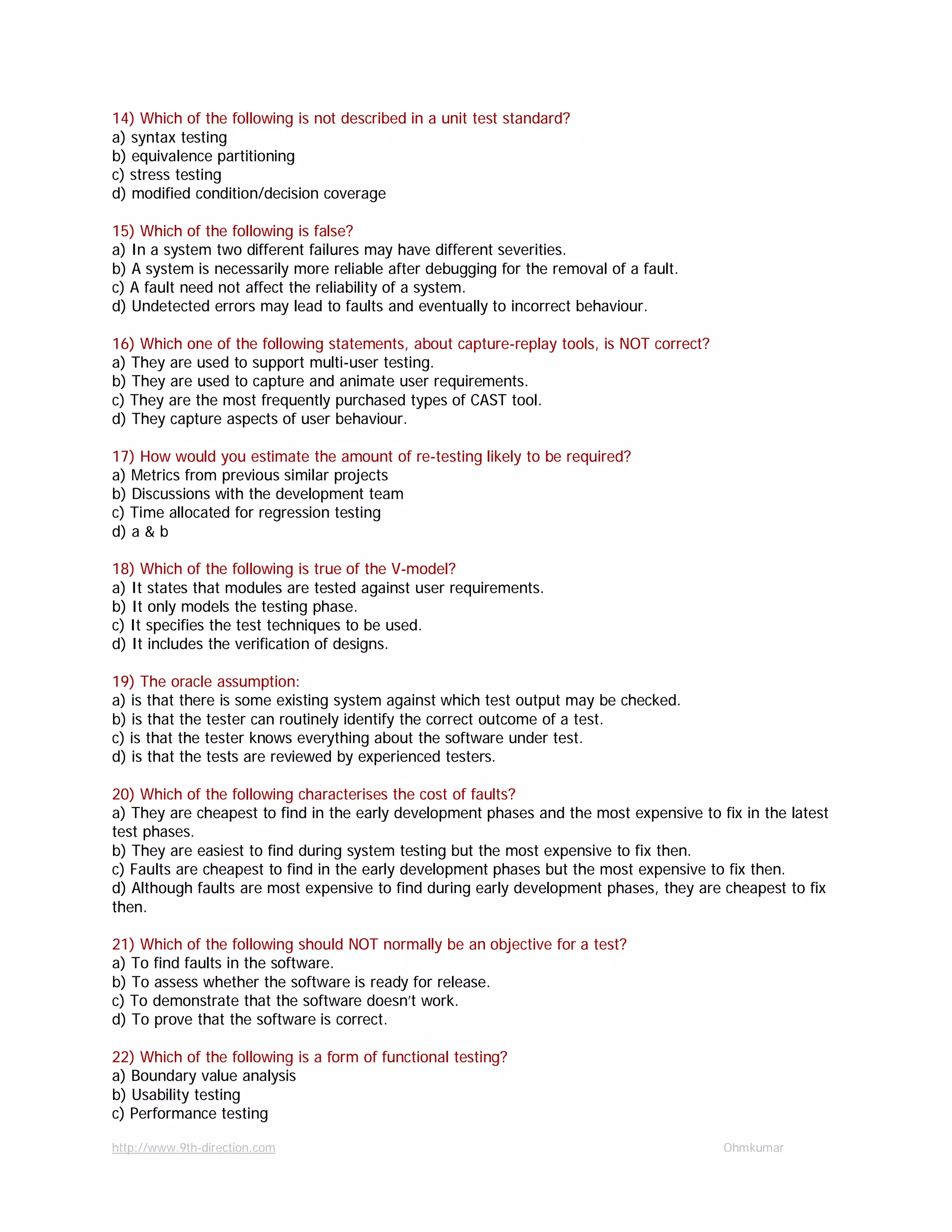 Istqb question-paper-dump-3 | PDF