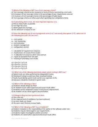 Istqb question-paper-dump-3 | PDF
