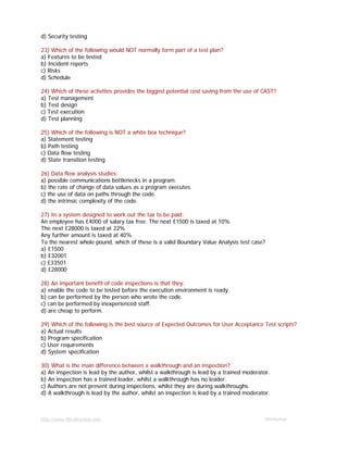 Istqb question-paper-dump-3 | PDF