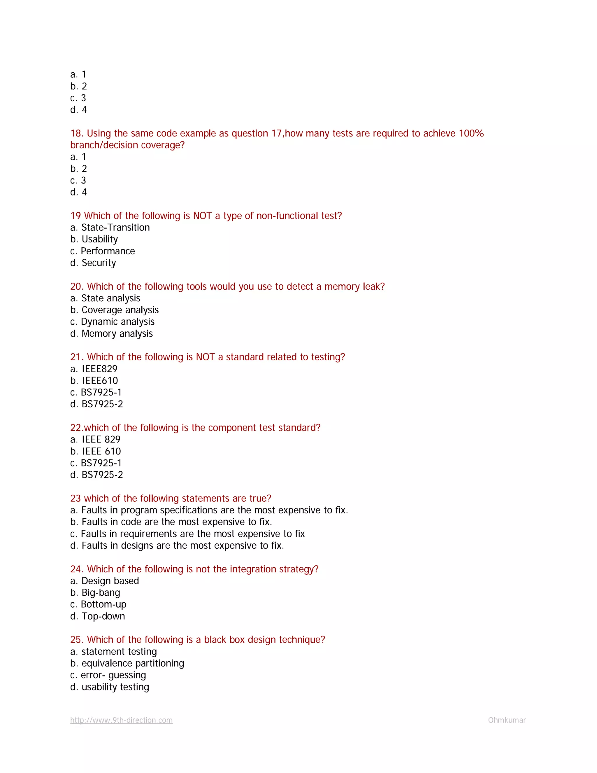 Istqb question-paper-dump-4 | PDF