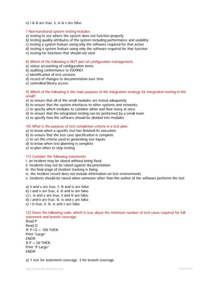 Istqb question-paper-dump-5 | PDF