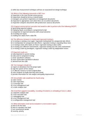 Istqb question-paper-dump-5 | PDF