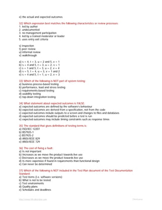 Istqb question-paper-dump-5 | PDF