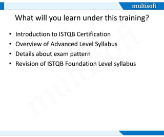 ISTQB Advanced Training | PPT