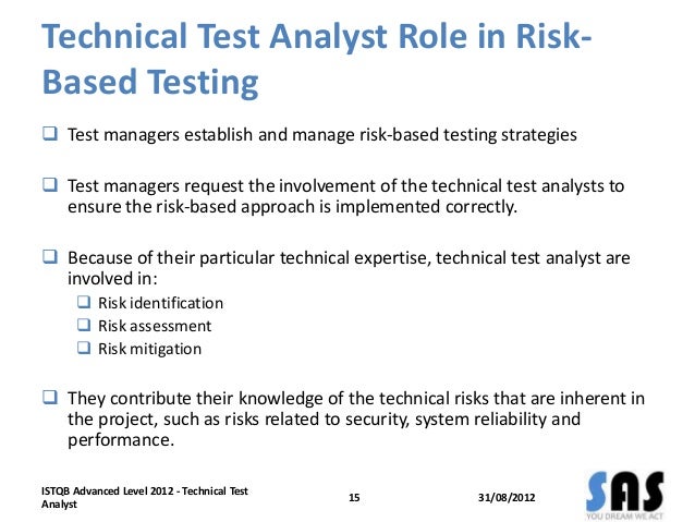 ISTQB Technical Test Analyst 2012 Training - The Technical Test Analy…