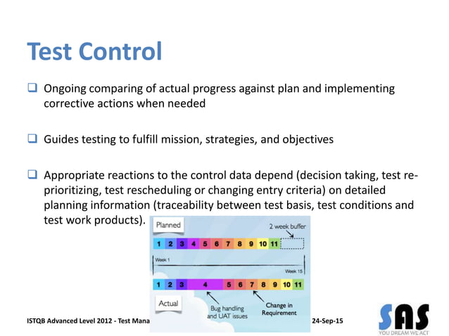 ISTQB Advanced Test Manager Training 2012 - Testing Process | PPT