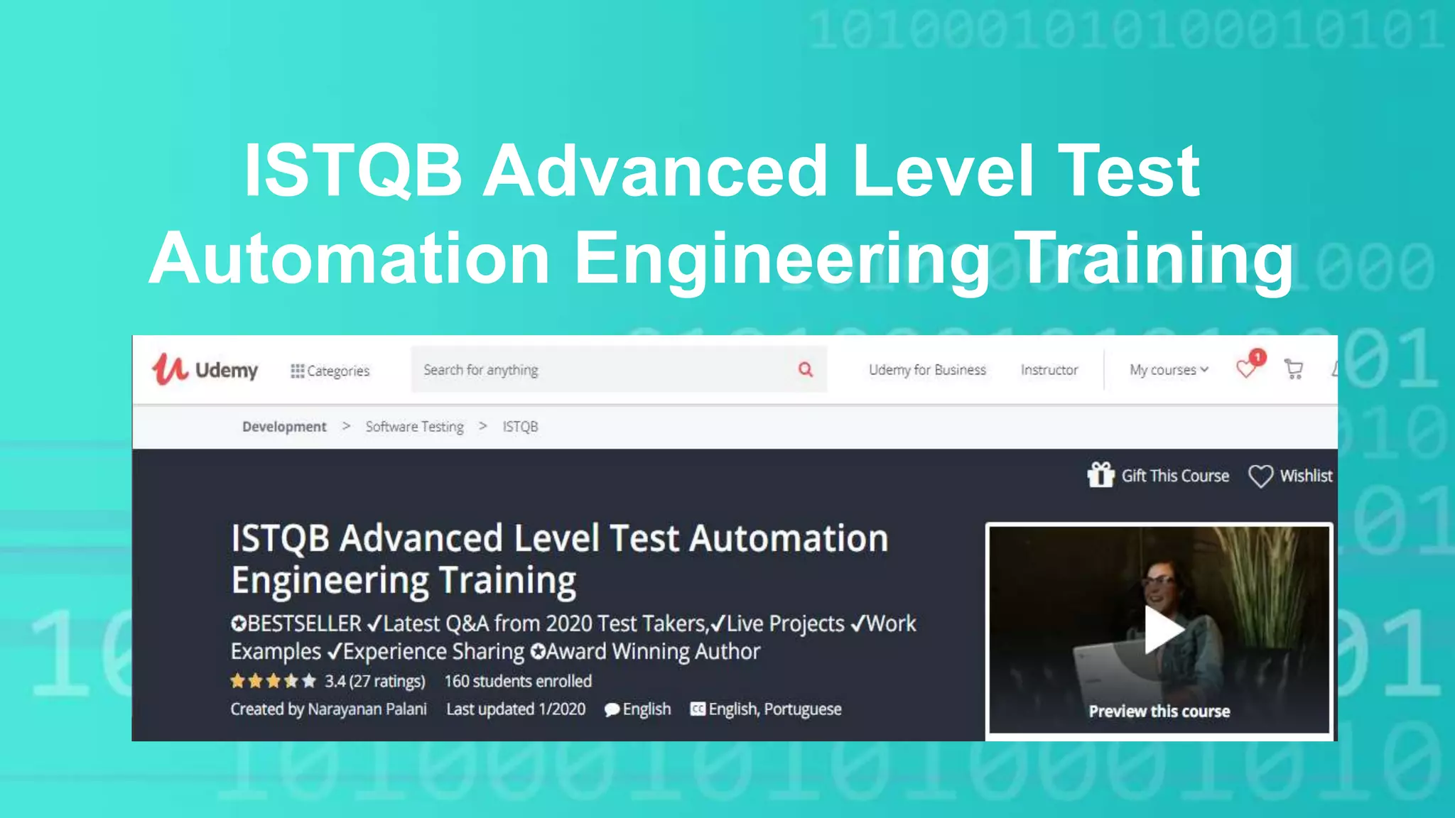 Istqb Advanced Level Test Automation Engineering Training Ppt