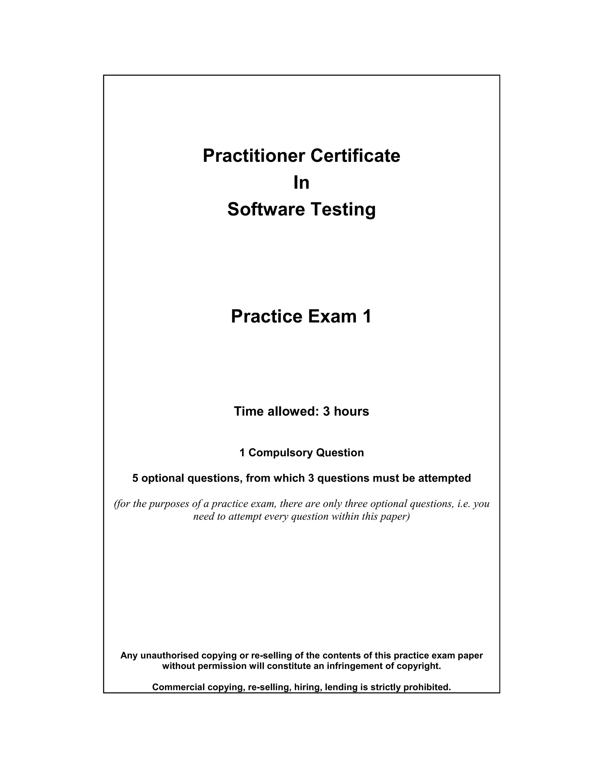Istqb advanced practioner_level_practice_exam_1 | PDF