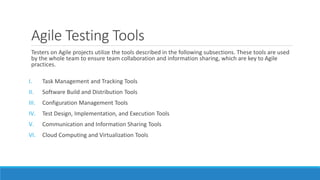 ISTQB Agile Tester - Agile Test Tools | PPT