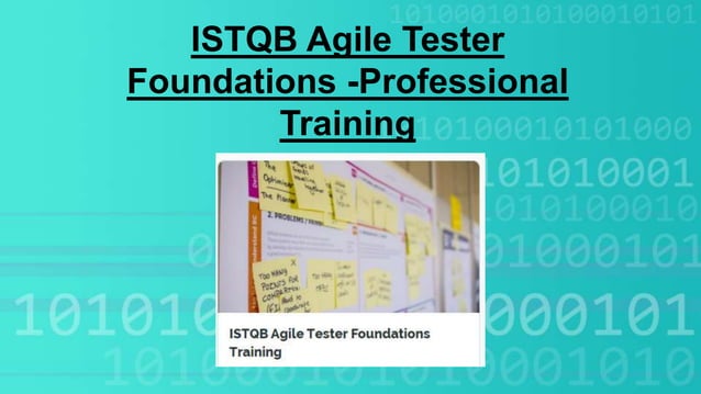 Istqb agile tester foundations professional training | PPTX ...