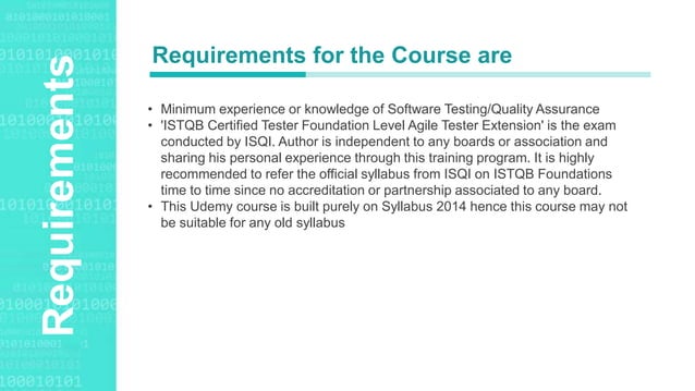 Istqb agile tester foundations professional training | PPTX ...