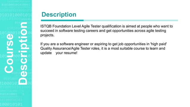 Istqb Agile Tester Foundations Professional Training Pptx Educational Assessment Education
