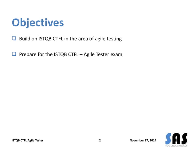 Istqb Foundation Agile Tester 2014 Training Agile Sw Development Ppt