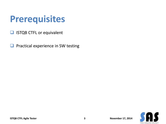 Istqb Foundation Agile Tester 2014 Training Agile Sw Development Ppt