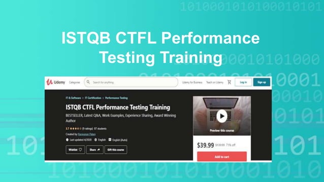 ISTQB CTFL Performance Testing Training | PPT ISTQB CTFL Performance Testing Training | PPT