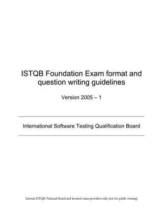 Istqb exam guidelines | PDF