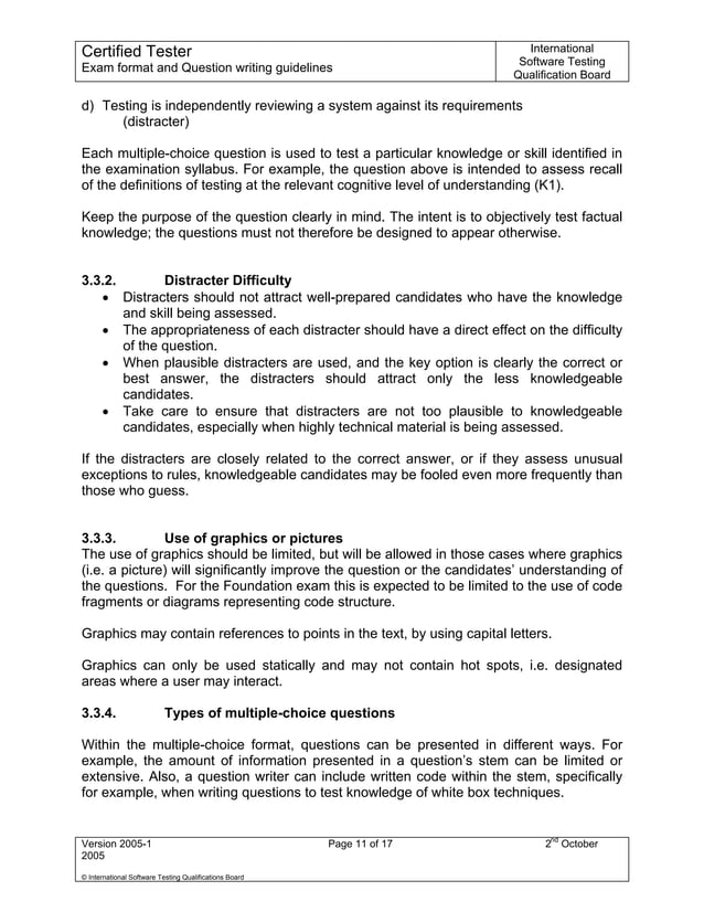 Istqb exam guidelines | PDF