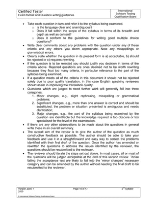 Istqb exam guidelines | PDF