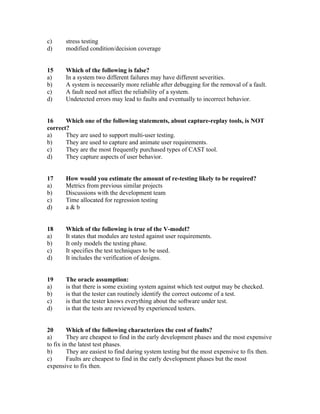 Istqb exam sample_paper_1 | PDF