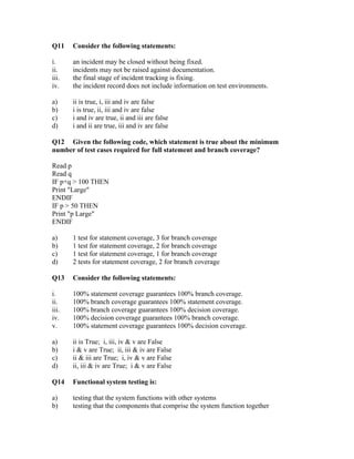 Istqb exam sample_paper_2 | PDF