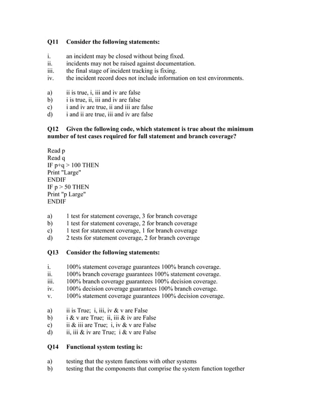 Istqb exam sample_paper_2 | PDF