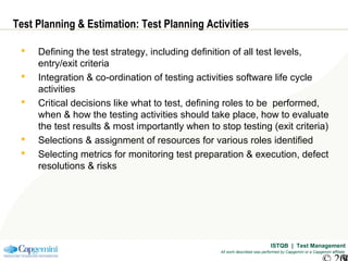 Istqb fl chap_5_edited | PPT | Technology & Computing