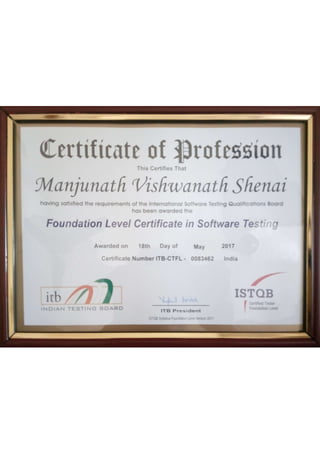 ISTQB Foundation Certificate in Software Testing | PDF